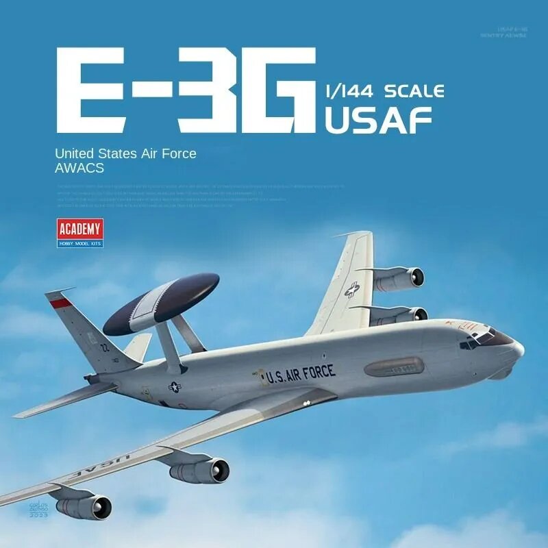 Academy 12629 1/144 Американский E-3G Sentry AEW&C Модель сборки самолёта (Без модели человека)