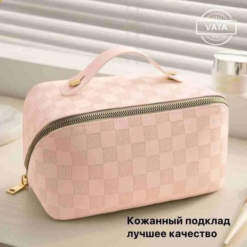 Косметичка-подушка из искусственной кожи в Корейском стиле, Женская Портативная сумка для хранения косметики, дорожная