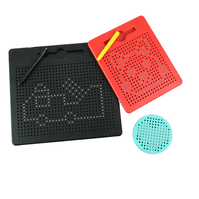 Магнитная доска для рисования, пластиковая, с металлическими шариками, образовательная, креативная доска для рисования, детская игрушка, одна штука