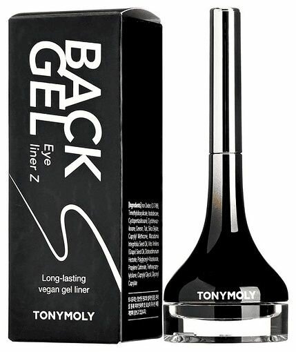 Гелевая подводка для глаз, черная Tony Moly Back Gel Eyeliner, 4 гр. тон 01