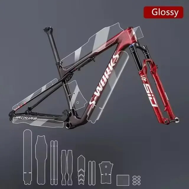 Защитная пленка для рамы велосипеда из ТПУ MTB Glossy