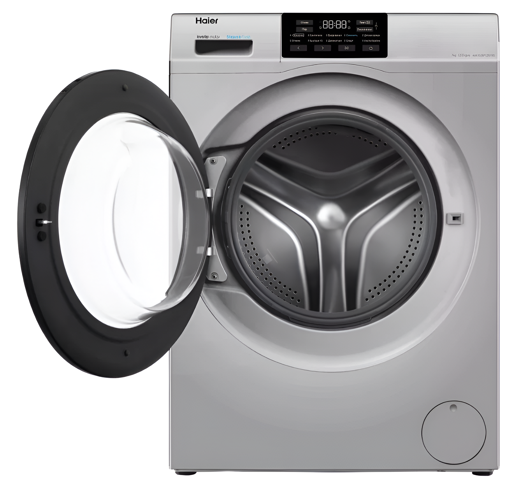 Стиральная машина Haier HW70-BP12919S с фронтальной загрузкой до 7кг, серебристый цвет