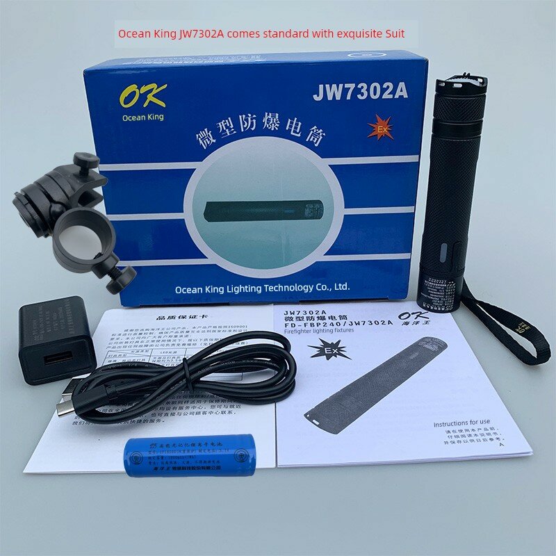 JW7302A Высокая яркость, взрывобезопасная, перезаряжаемая светодиодная лампа для головы с креплением и счетом
