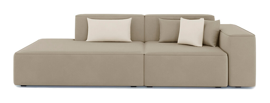 Диван-кровать 4Home Ральф, велюр Зара Сафари, диван раскладной в гостиную, механизм Еврокнижка