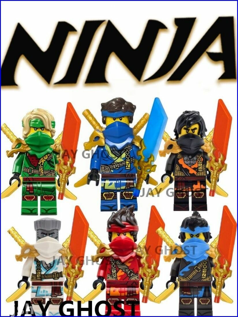 Фигурка Ninjago Ниндзяго, ниндзя Джей, конструктор