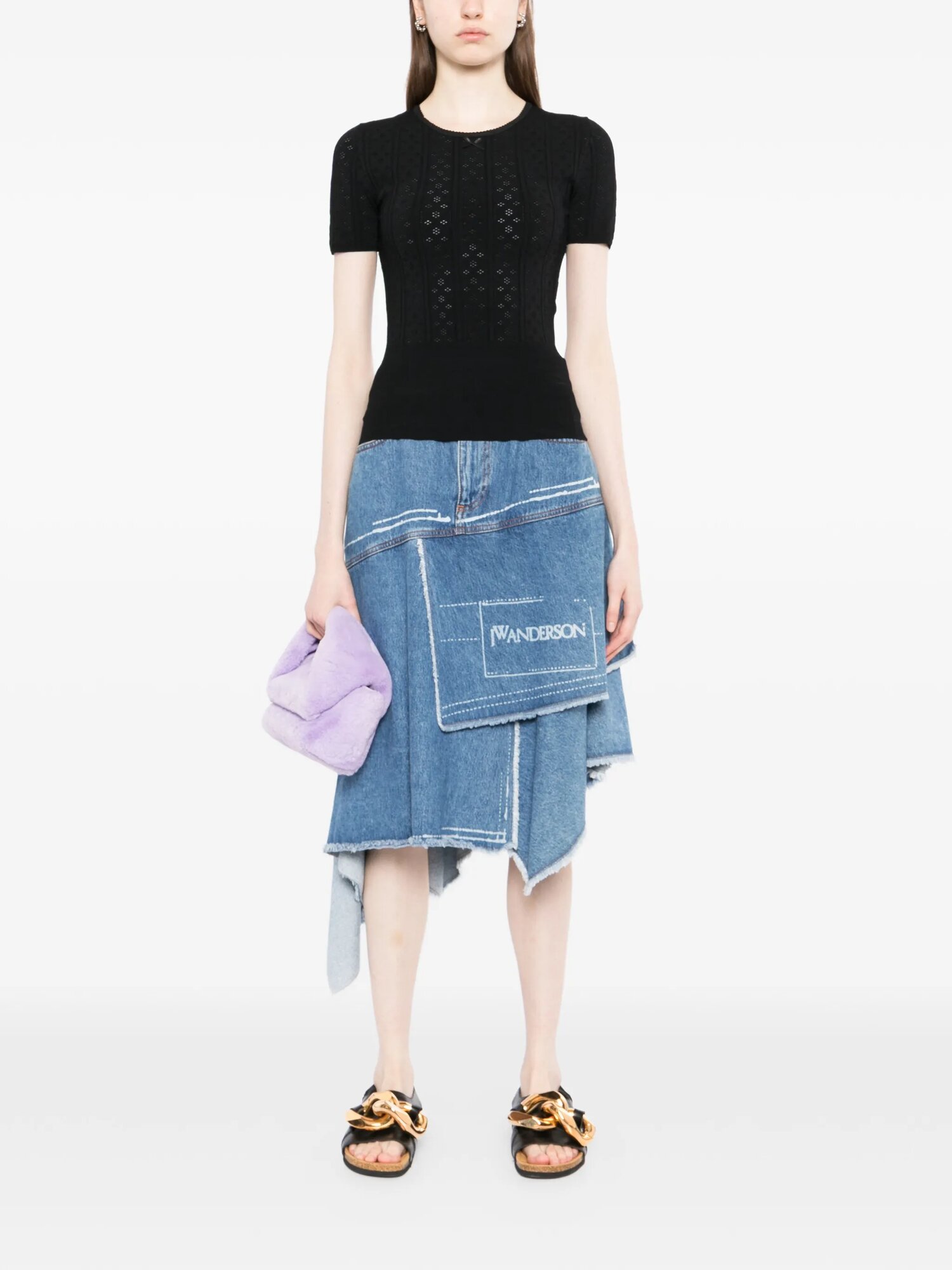 Топ JW Anderson, размер 12, black/black — фото 1