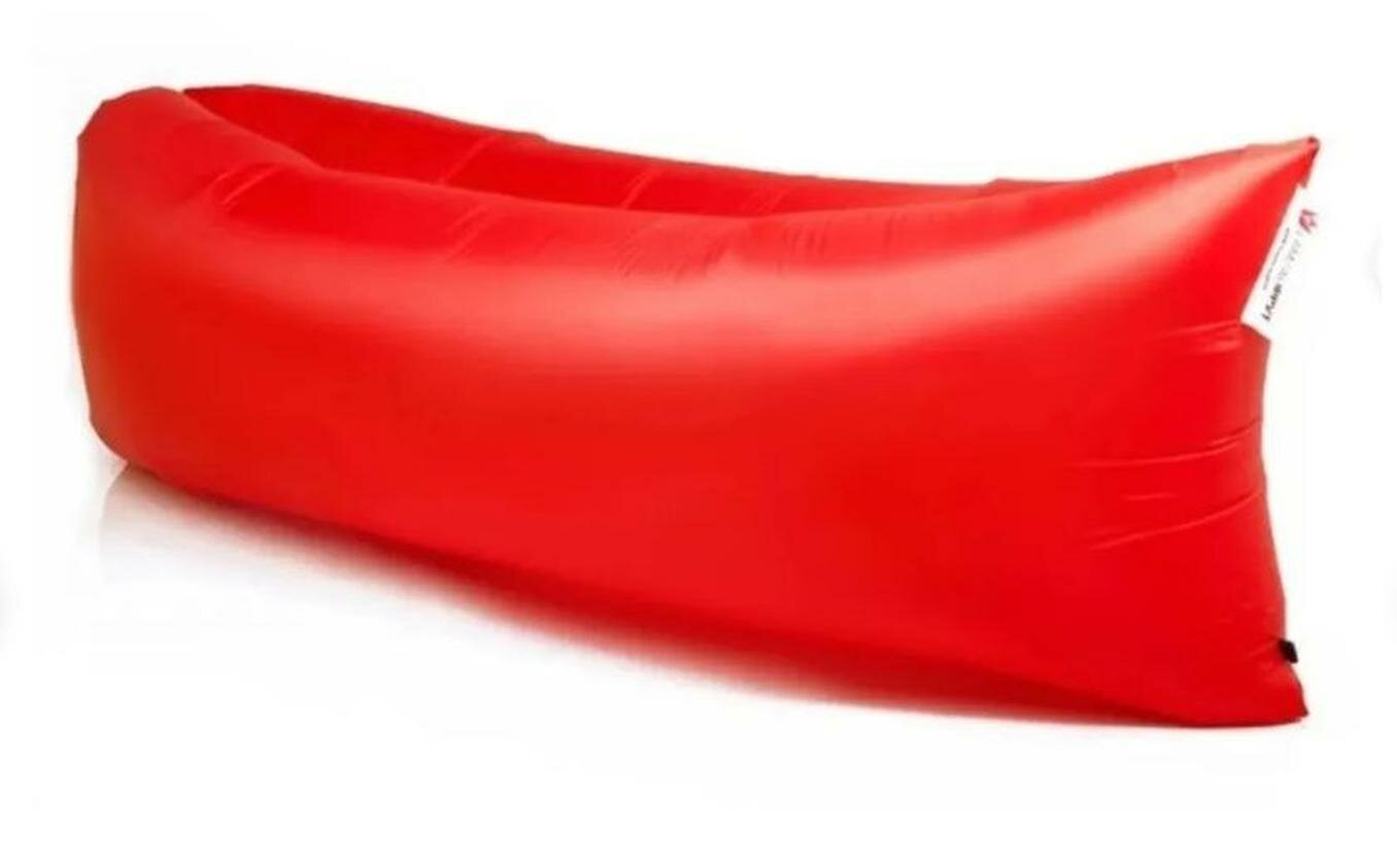 Надувной диван MILENI Ламзак, с колышком, красный, 240х70 см