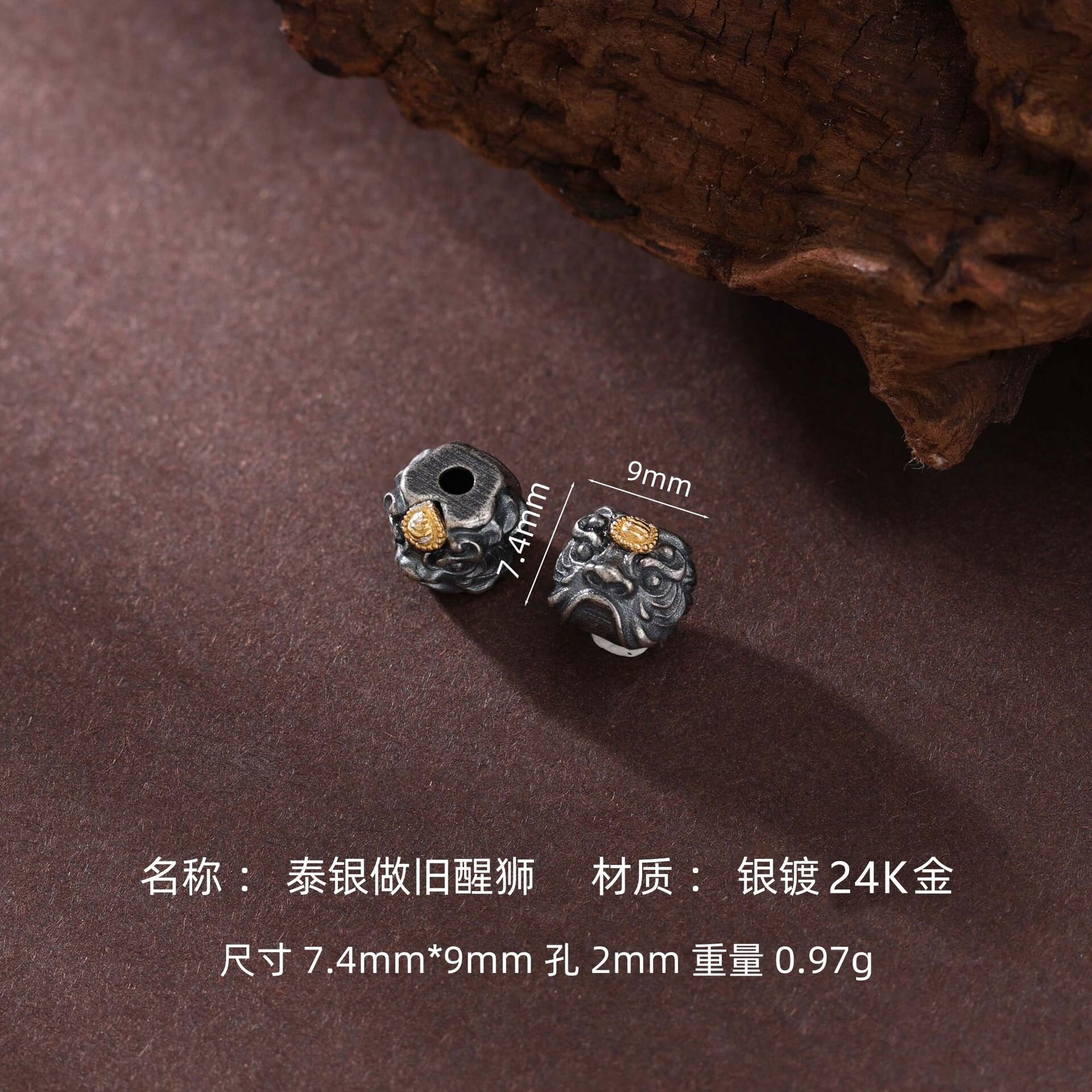 Бусины из серебра S925, белого золота, тайского серебра, тыквенные бусины, DIY, ручная работа, разделительные бусины, двойные замковые бусины, нанизанные бусины, серебряные белые диагональные бусины