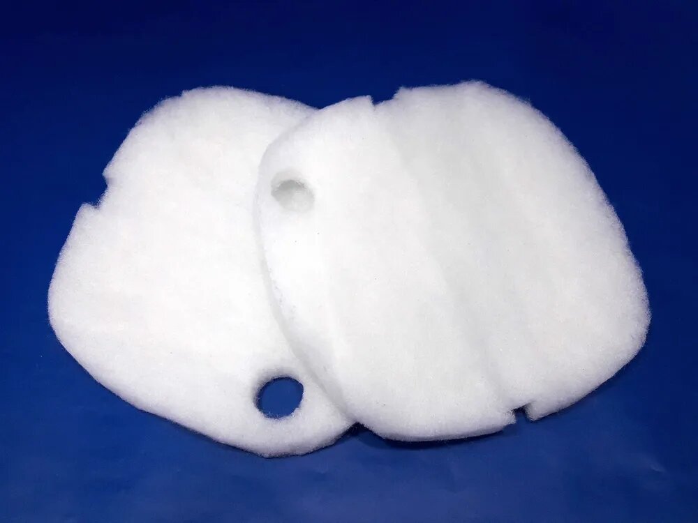 Губка синтепон 2 шт. для Tetra EX 600/600 Plus, 700, 800/800 Plus - наполнитель в корзины аквариумных фильтров.