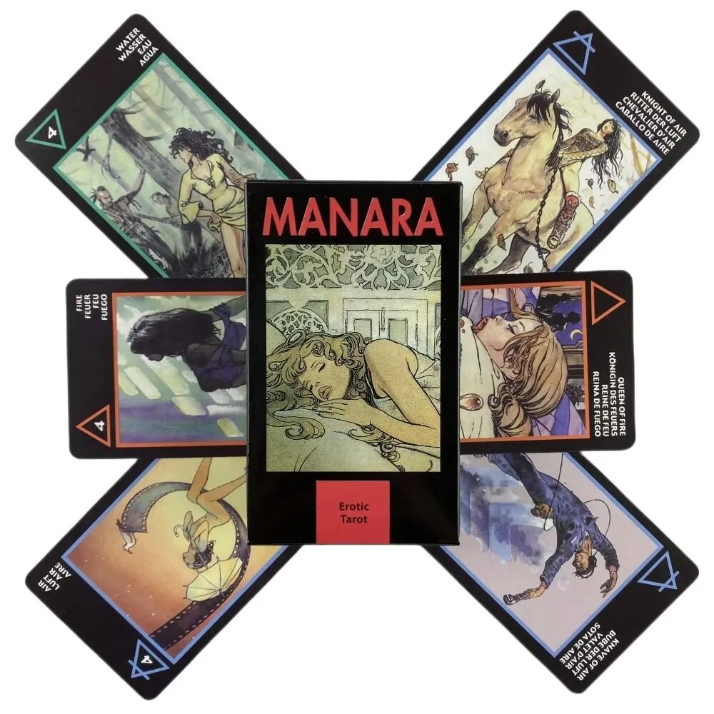 Карты Таро Мандала Manara Tarot, Гадальные карты, 78 карт, Английский язык