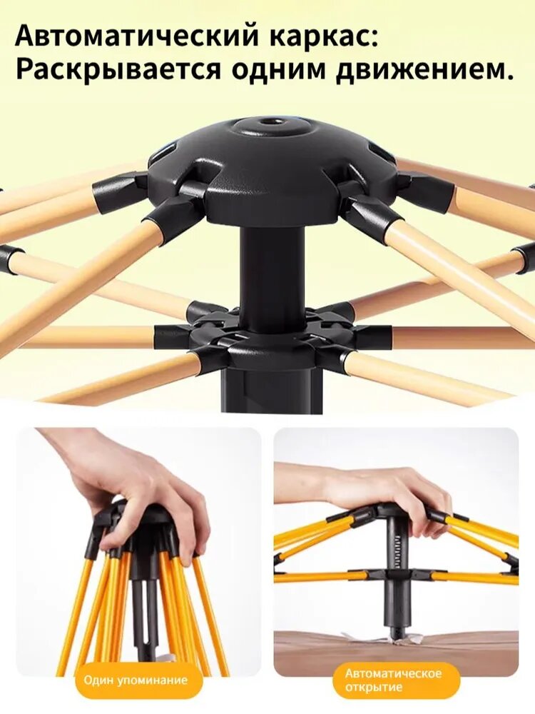 Палатка 2-местная FREEAR 210cm*150cm для Треккинга Летняя Автоматическая установка — фото 1