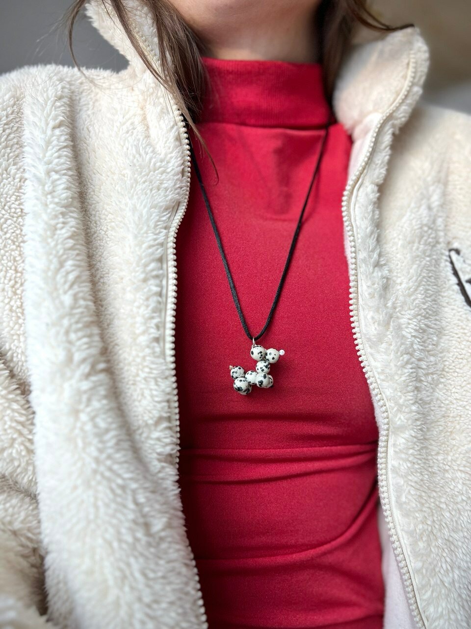 Чокер, агат, циркон