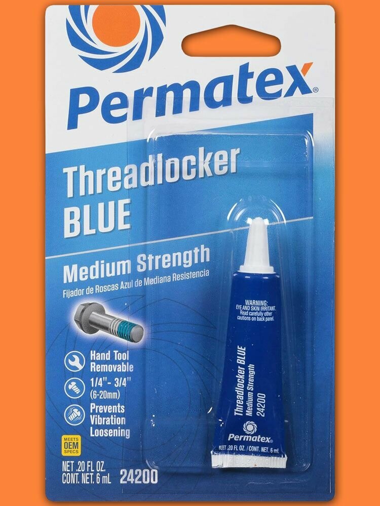 Фиксатор Герметик Резьбы Средней фиксации, Синий PERMATEX 24200