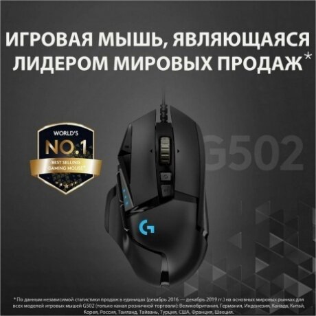 Мышь проводная Logitech G502 HERO (910-005474) Black — фото 1