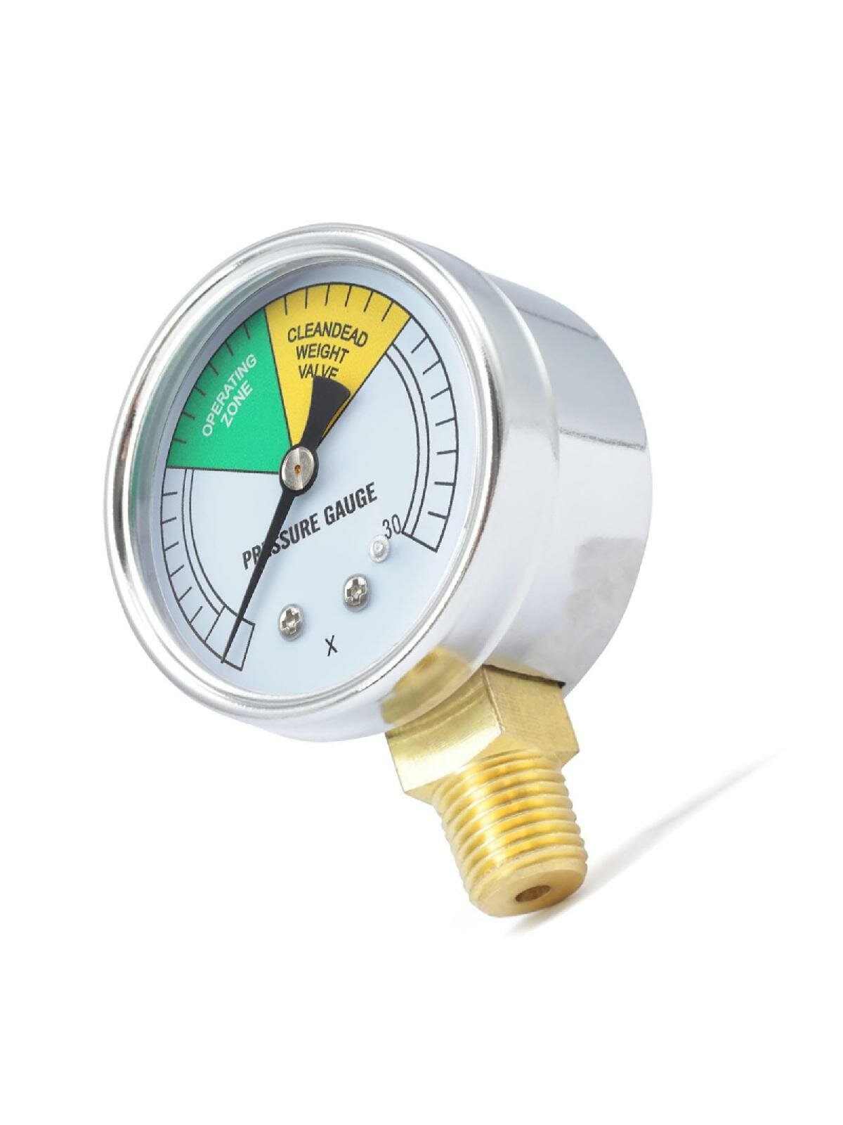 Мембранный манометр из нержавеющей стали от 0 до 30 фунтов на квадратный дюйм для высокоточного манометра для скороварки
