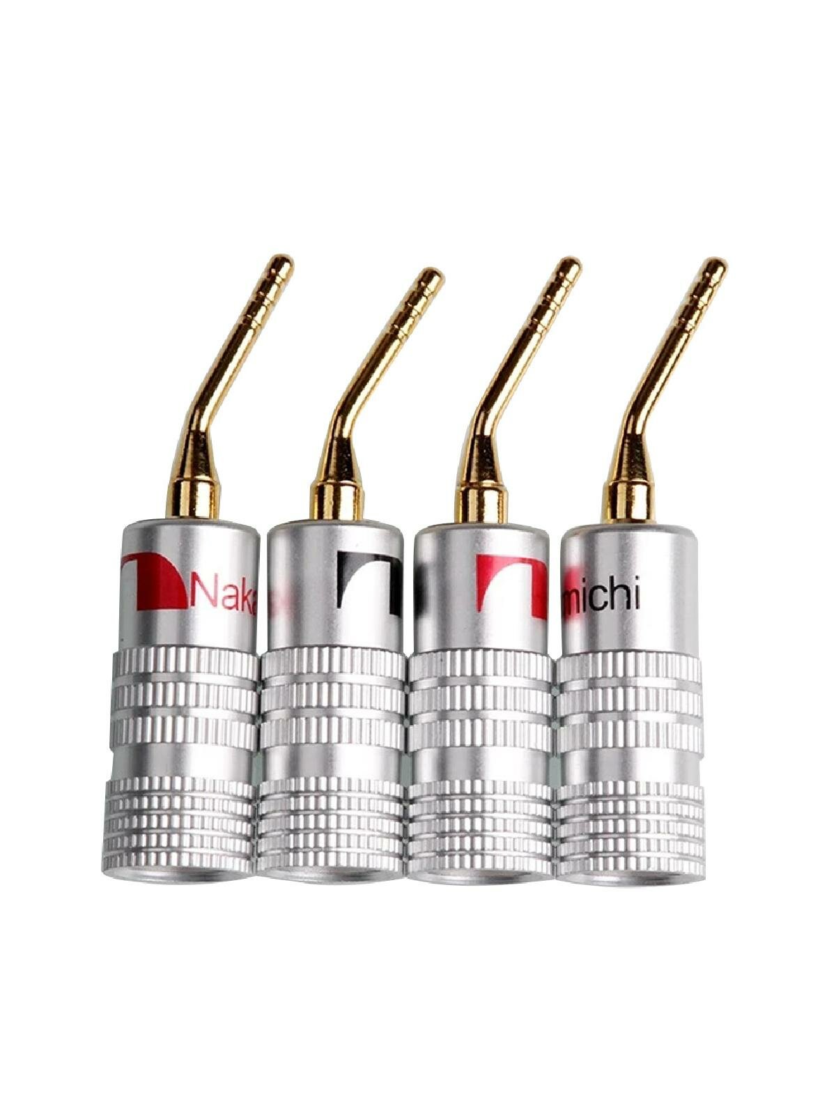 4 средних канала из чистой меди с позолоченными 2-миллиметровыми контактными вставками