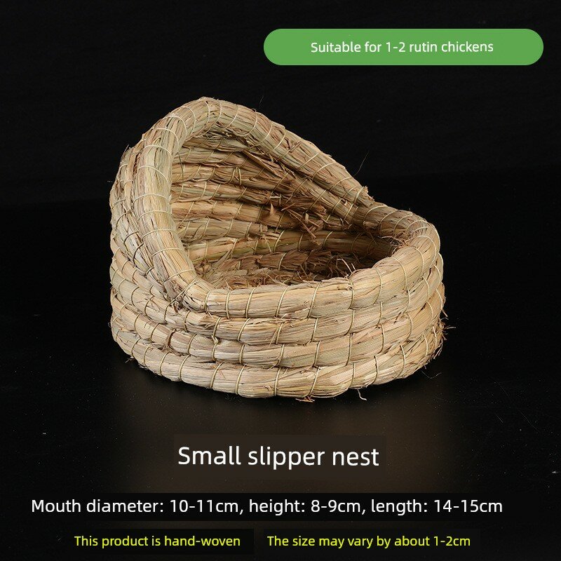 Специальное гнездо из травы для перепелов, куриное гнездо, гнездо для откладывания яиц перепелов, птичье гнездо, теплое