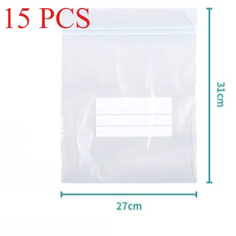 Пакеты Ziploc 27x31 см, 15 шт, L-15PCS