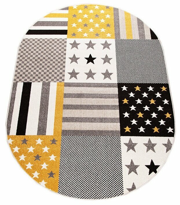 Овальный ковер STAR CARPET "Фиеста" 36302, 1,5x2,3м, полипропилен/полиэстер