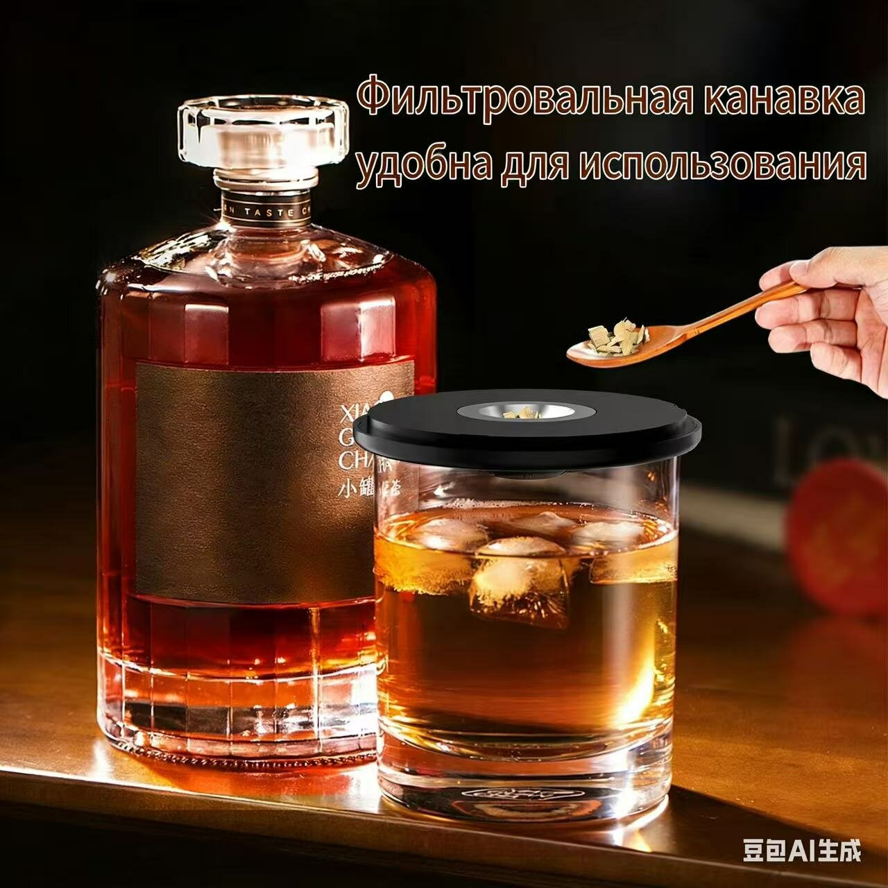 Электрическая коптильня для коктейлей, коптильня для виски, разнообразные древесные ароматы, черный