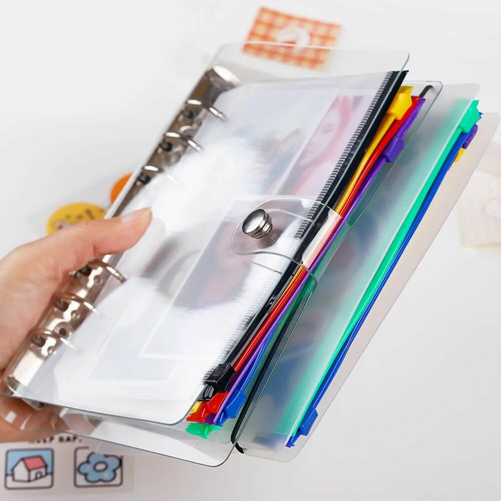 Прозрачные Конверты A6 Для Документов 12 Штук Из Толстого Пвх 17.00X10.80X0.10Cm