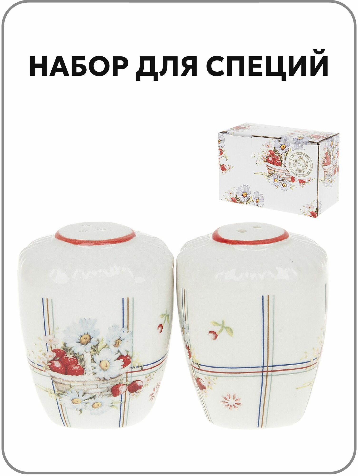 Набор для специй Best Home Porcelain "Лукошко", 2 предмета