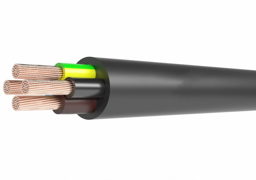 Кабель силовой морозостойкий КГтп-ХЛ 0,66кВ/ 4x1,5 мм2/ ГОСТ (металлист)/ 10 м
