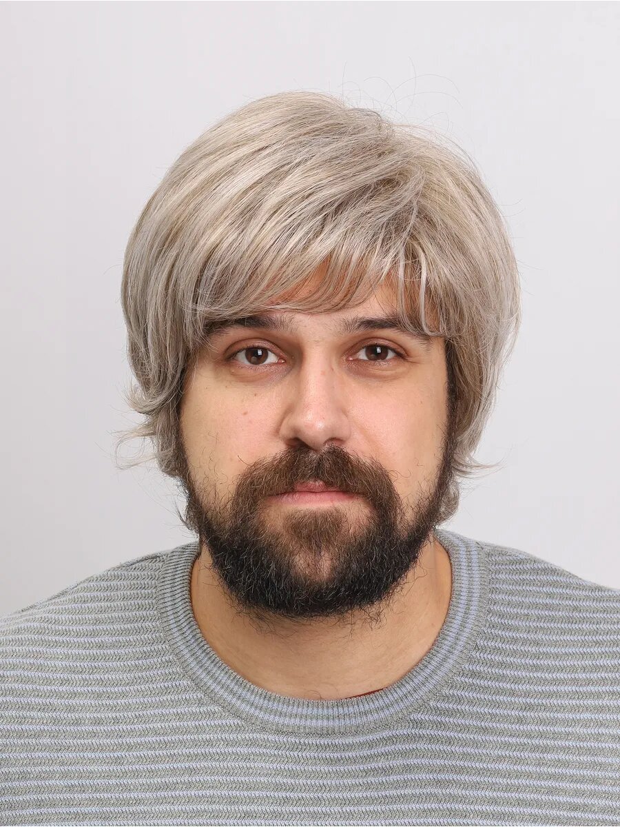 Парик TIARA, искусственный волос, перламутровый блонд, короткая стрижка