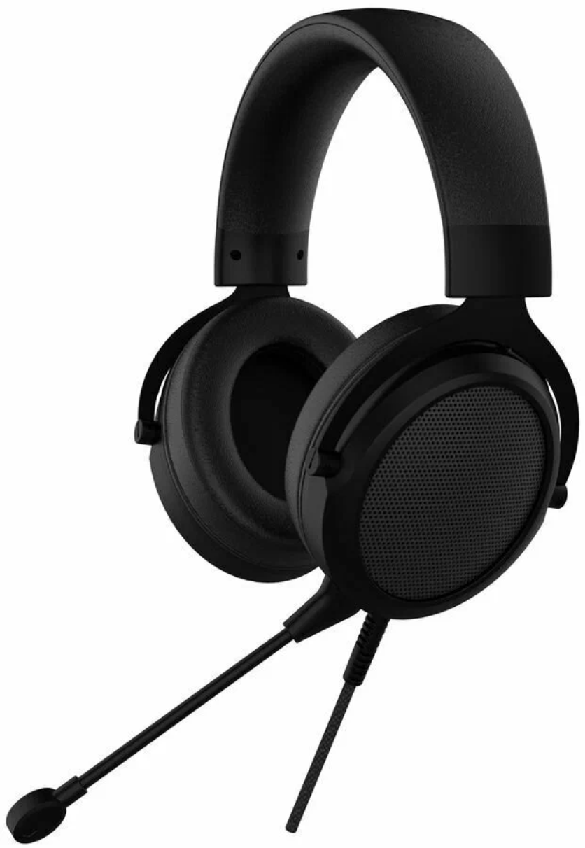 Гарнитура игровая Acer AHW120, для компьютера, мониторные, проводные, черный