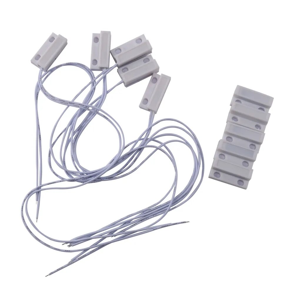 5 шт. Mc-38 проводной датчик окна двери магнитный переключатель для домашней системы сигнализации, когда датчик вместе, нормально закрытый Nc