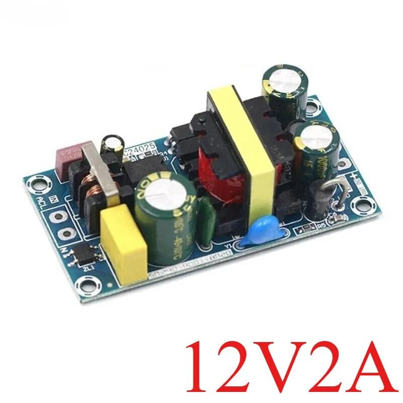 Модуль импульсного питания AC-DC 12V2A мощностью 24 Вт с открытой схемой от 100-265 В до 12 В 2A Плата для замены/ремонта 24V1A
