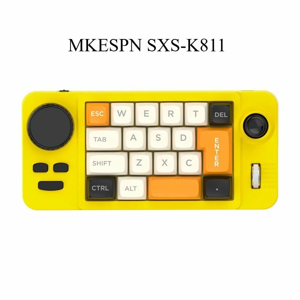 MKESPN SXS-K811 19 Клавиш Программируемая Проводная Механическая Клавиатура С Колесиком Громкости И Игровым Джойстиком, цифровой Блок Для Win10/11/Mac