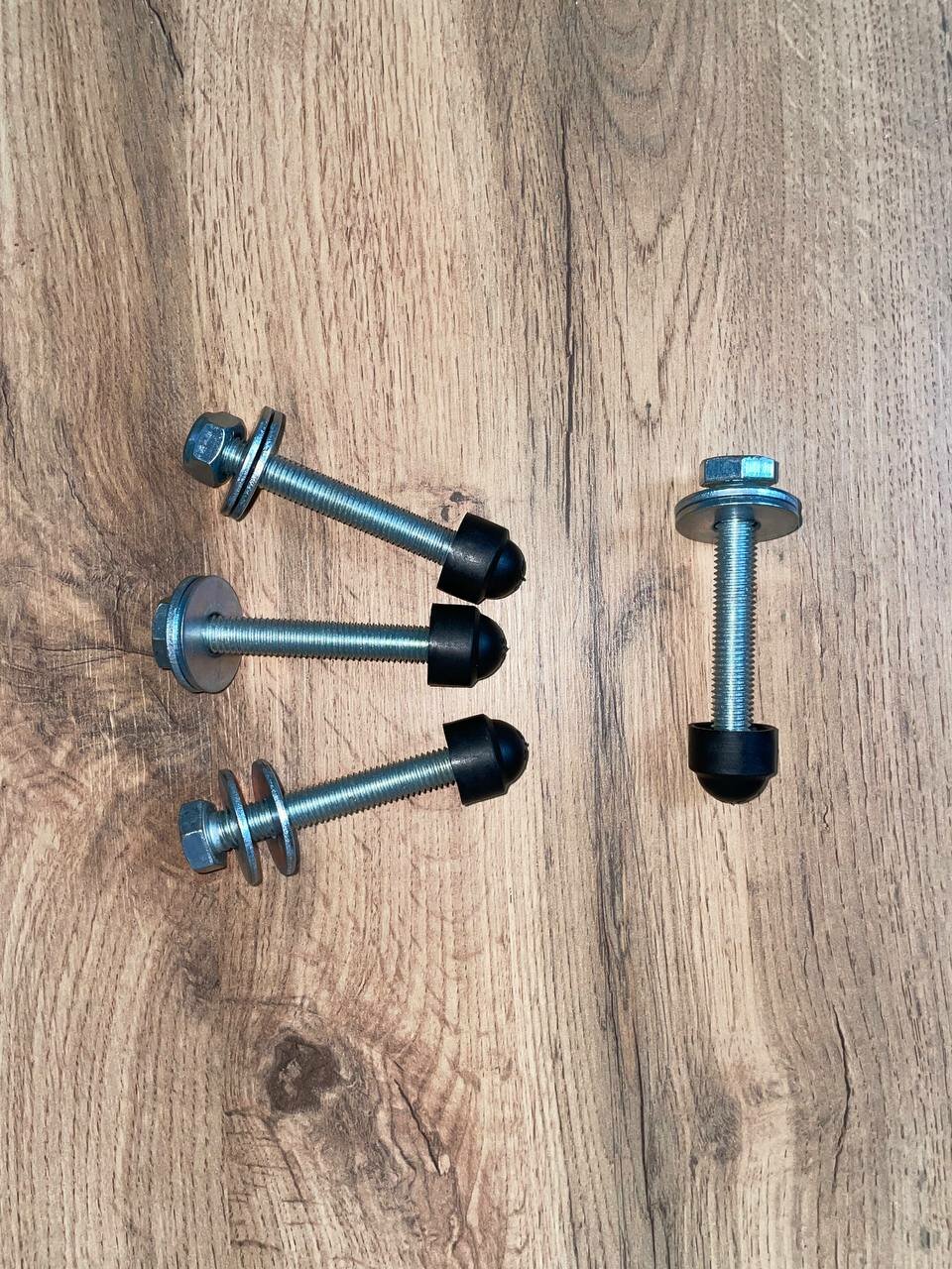 Набор для монтажа качелей "Болты", М10/70, усиленные шайбы, защитные колпачки, 4 шт