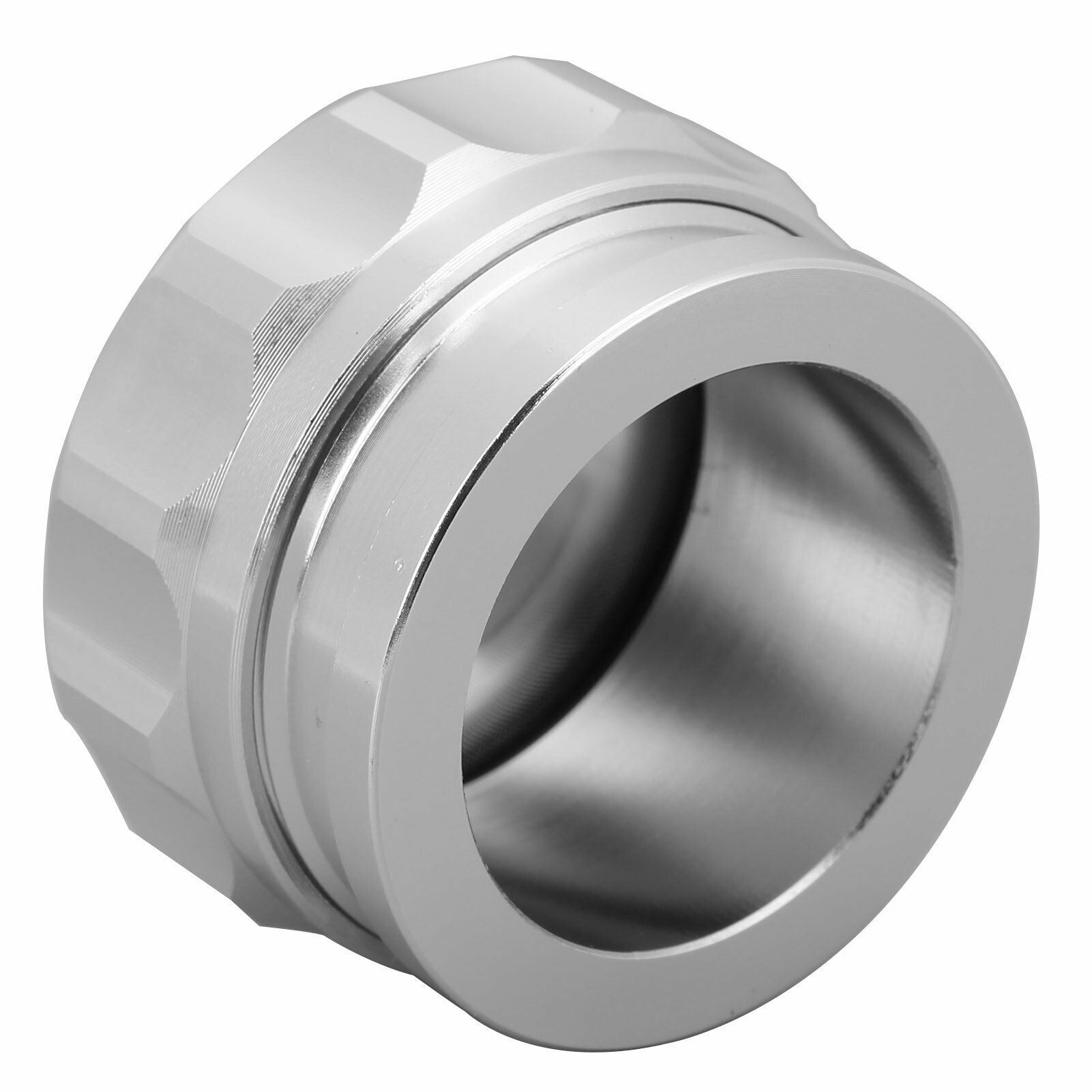 Набор алюминиевых крышек для заливной горловины топливного бака для автомобилей, универсальный аксессуар, серебристый