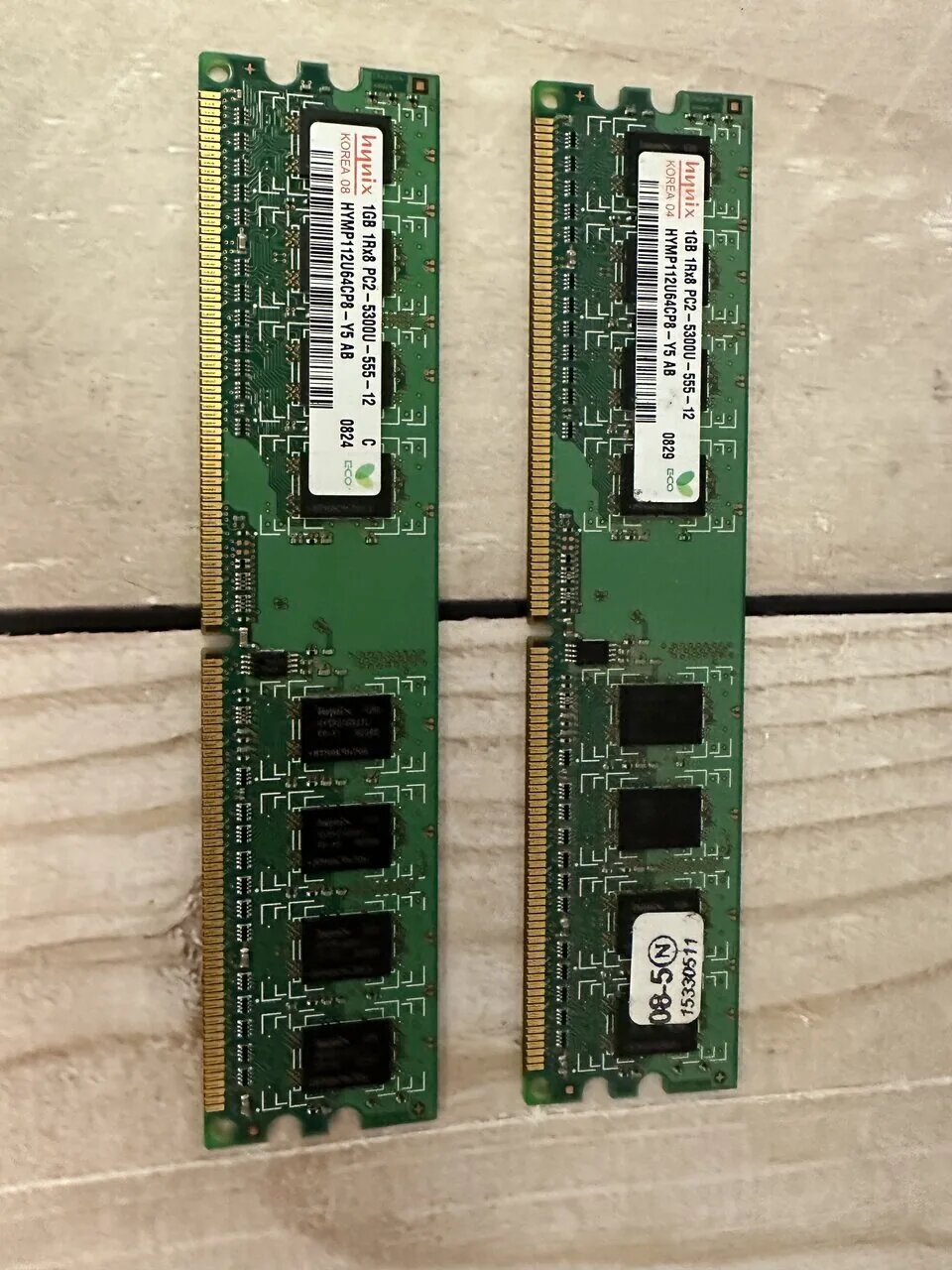 Оперативная память Hynix DDR2 DIMM Объем - 2х1gb (2gb)