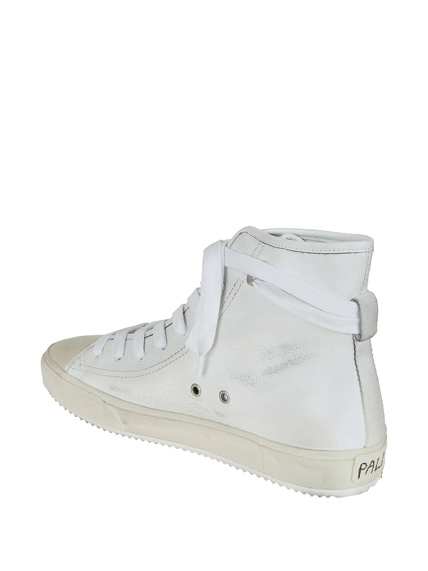 Кроссовки PALY Leather high-top sneakers, размер 10, бежевый/белый — фото 1