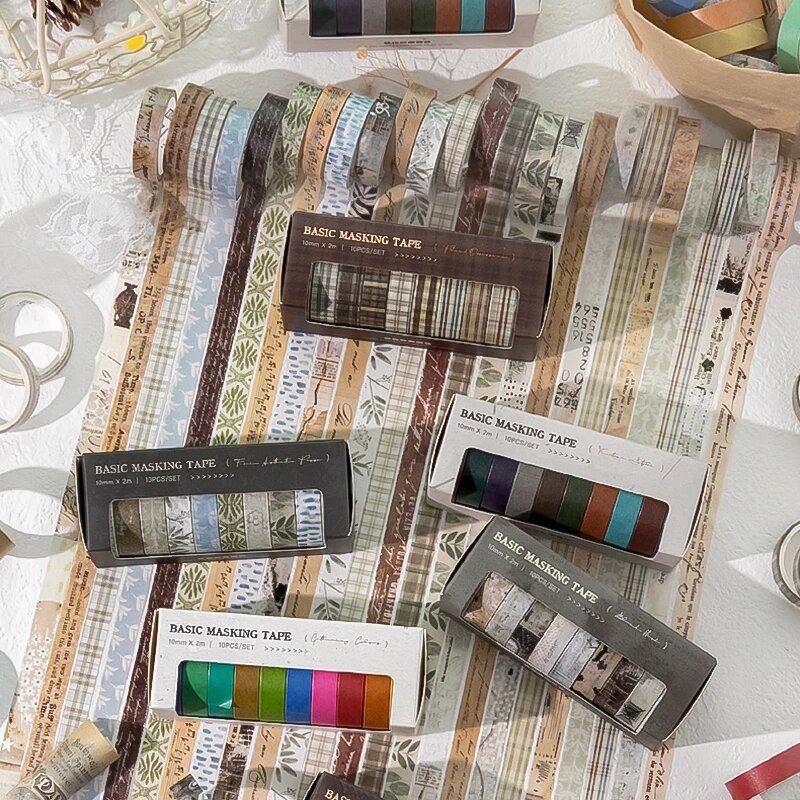 Набор washi лент Mr.Paper Basic Life, цвет S30856-5 — фото 1