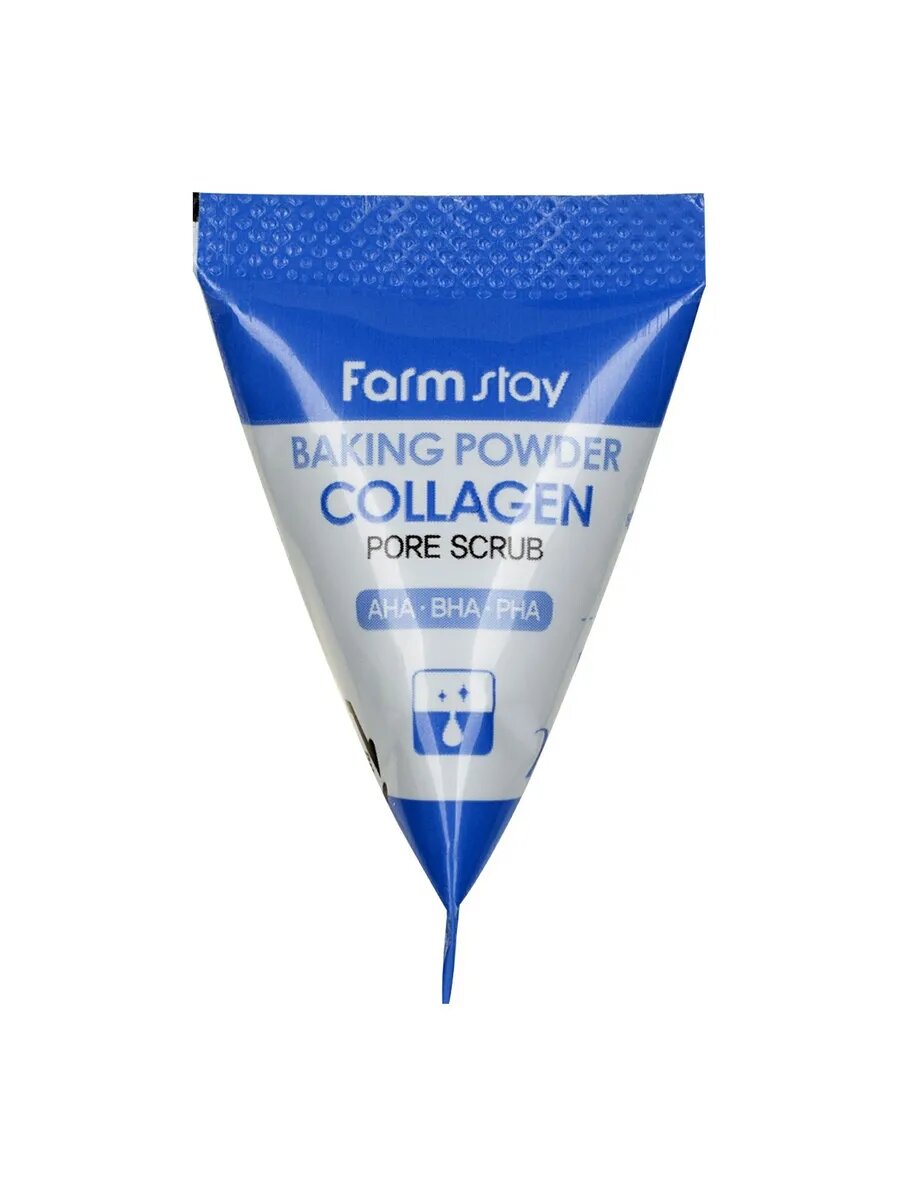 Скраб для лица FarmStay Collagen для очищения пор с содой и