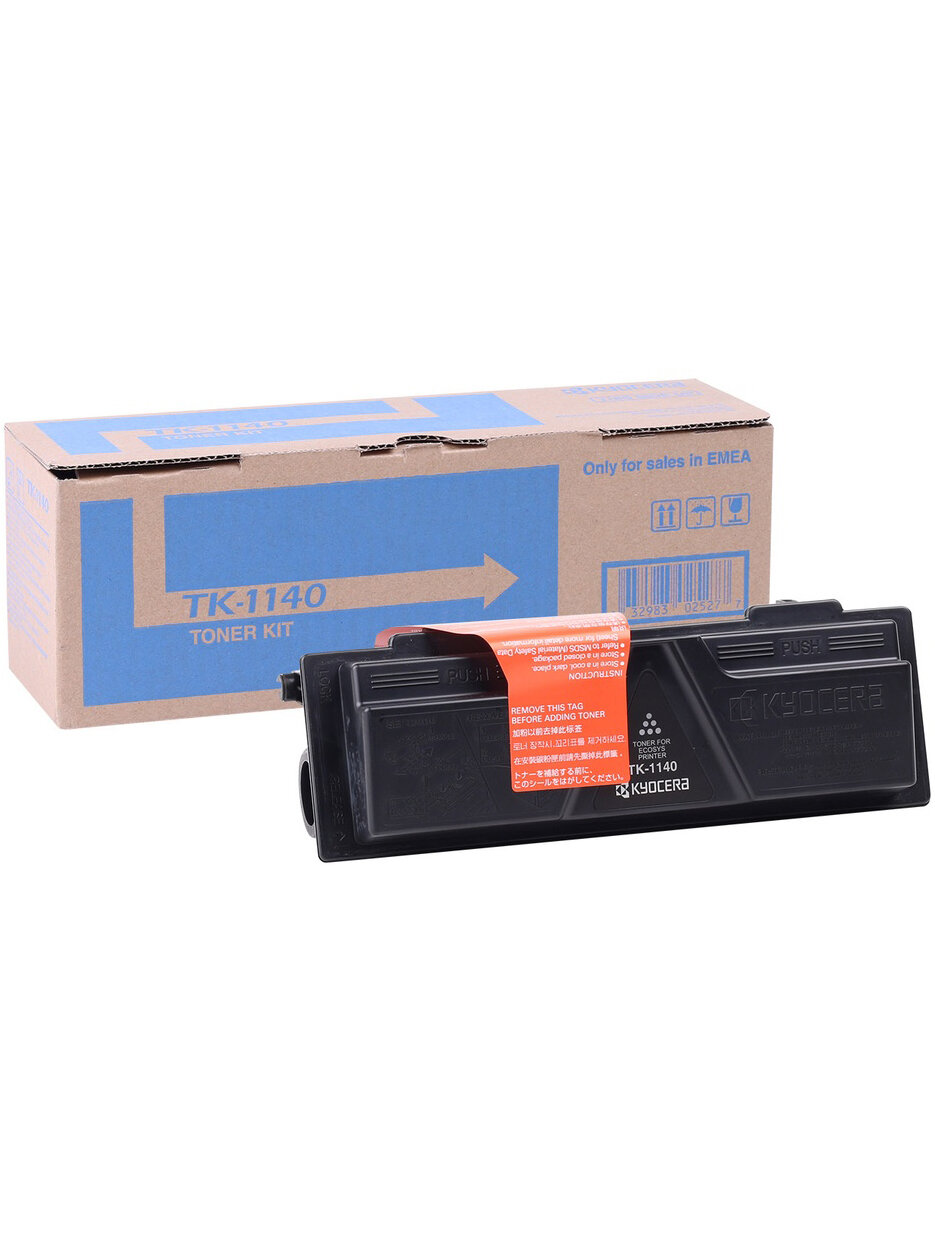 Картридж лазерный Kyocera TK-1140, для лазерной печати, черный, 7200 стр.