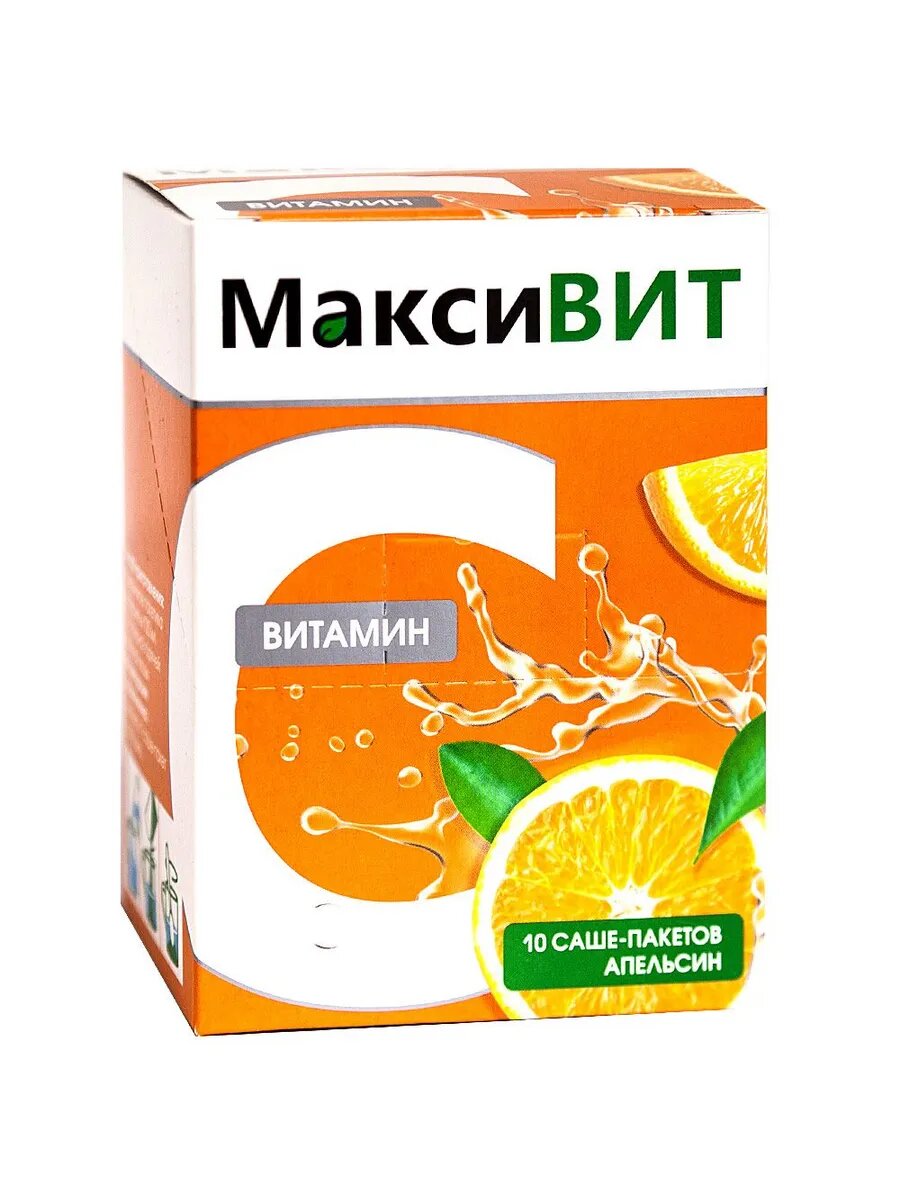 Напиток МаксиВит со вкусом Апельсина 10шт