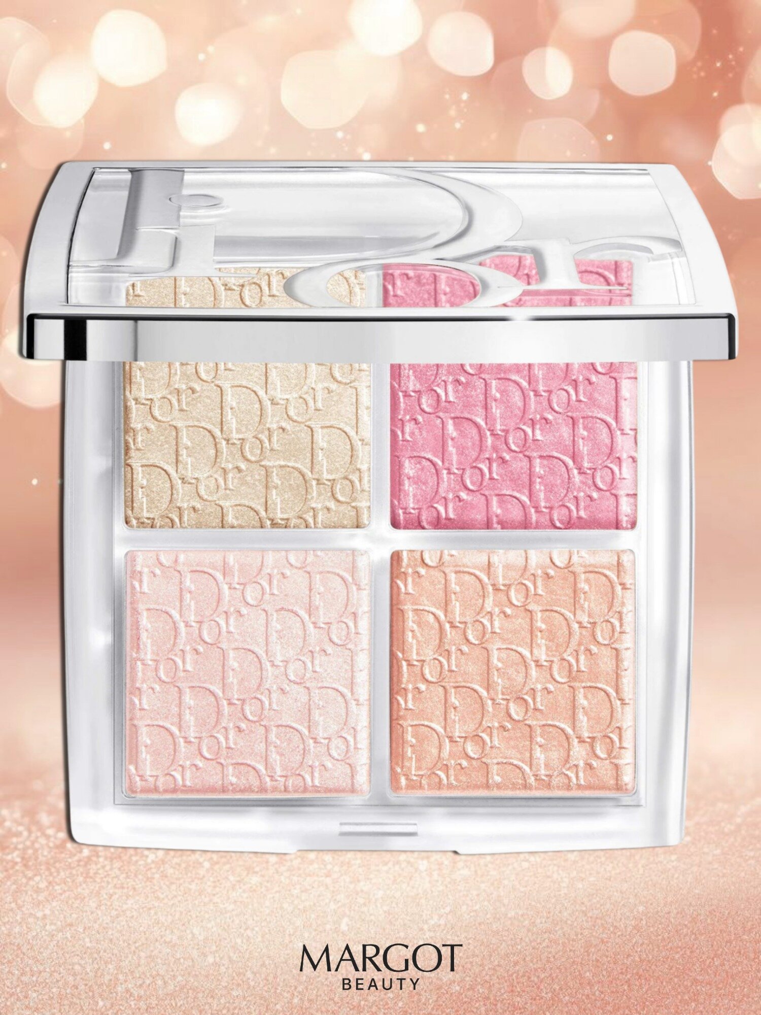 Палетка хайлайтеров DIOR BACKSTAGE Glow Maximizer Palette, цвет 004 Rose Gold, оригинал