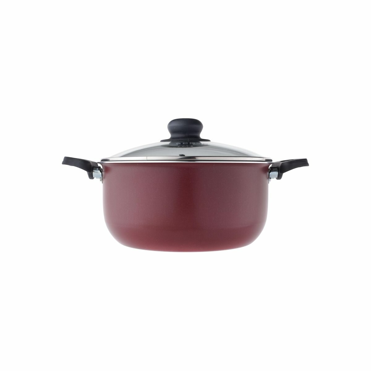 Кастрюля алюминий 22см, 3,5л + стеклянная крышка SCOVO СЭ-007 (2144110)