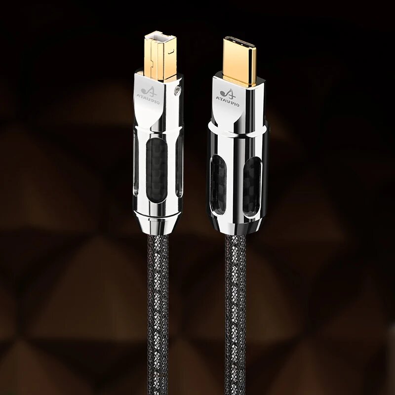 ATAUDIO USB-C to USB-B кабель HiFi, 0.5m