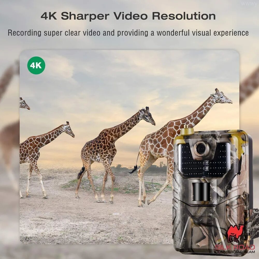 Фотоловушка Suntek HC-900A для охоты и видеонаблюдения, 30MP/4K, IP65, ночной режим — фото 1