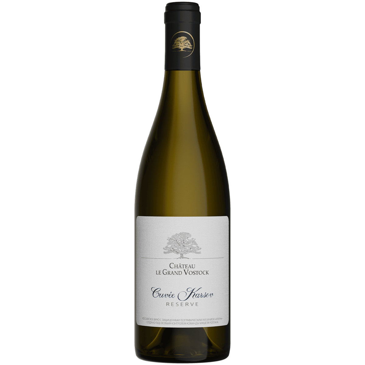Вино Chateau le Grand Vostock Cuvee Karsov Reserve белое сухое 0,75 л