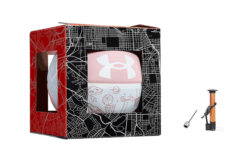 Баскетбольные кроссовки унисекс Under Armour Fresh Pink, 7 EU, Graffiti City Gift Box Set
