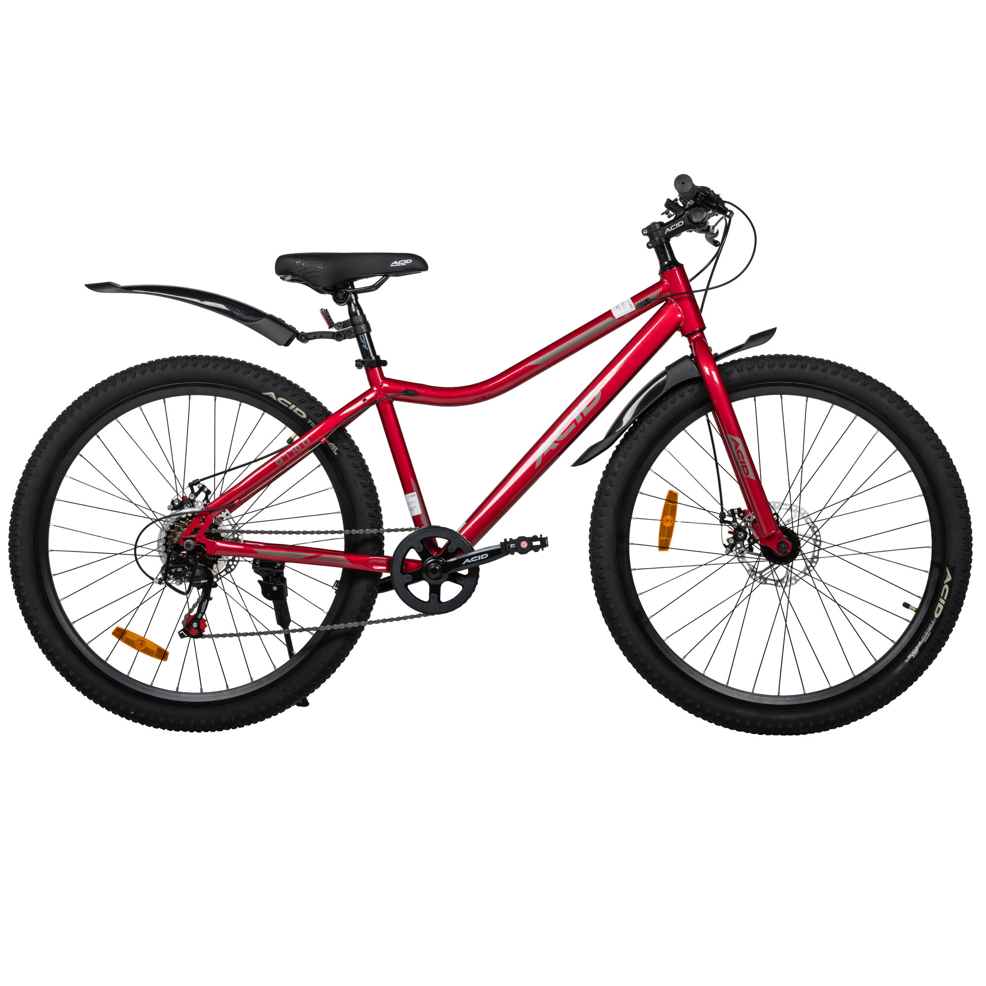 Велосипед горный взрослый 27,5' ACID Q 770 D гранатово-серый рама 16"