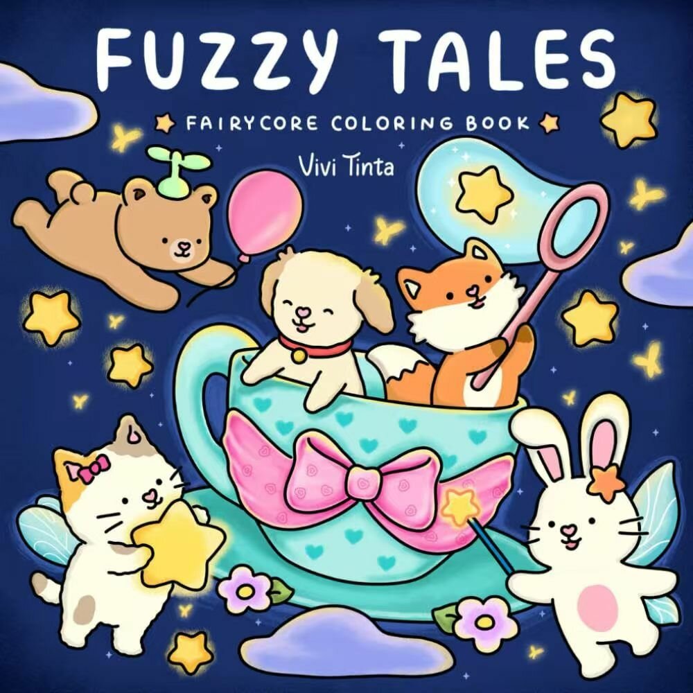 Книжка-раскраска FUZZY TALES Книжка-раскраска в мягкой обложке