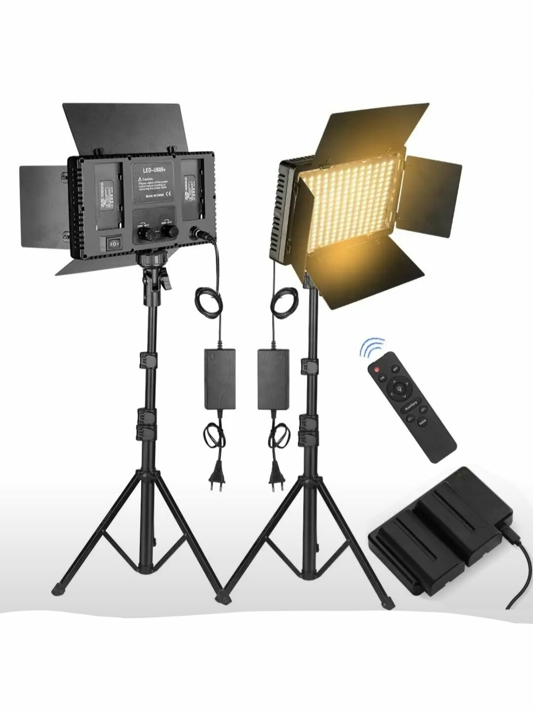 Видеосвет RGB с напольным усиленным штативом PRO LED 800 ручной штатив