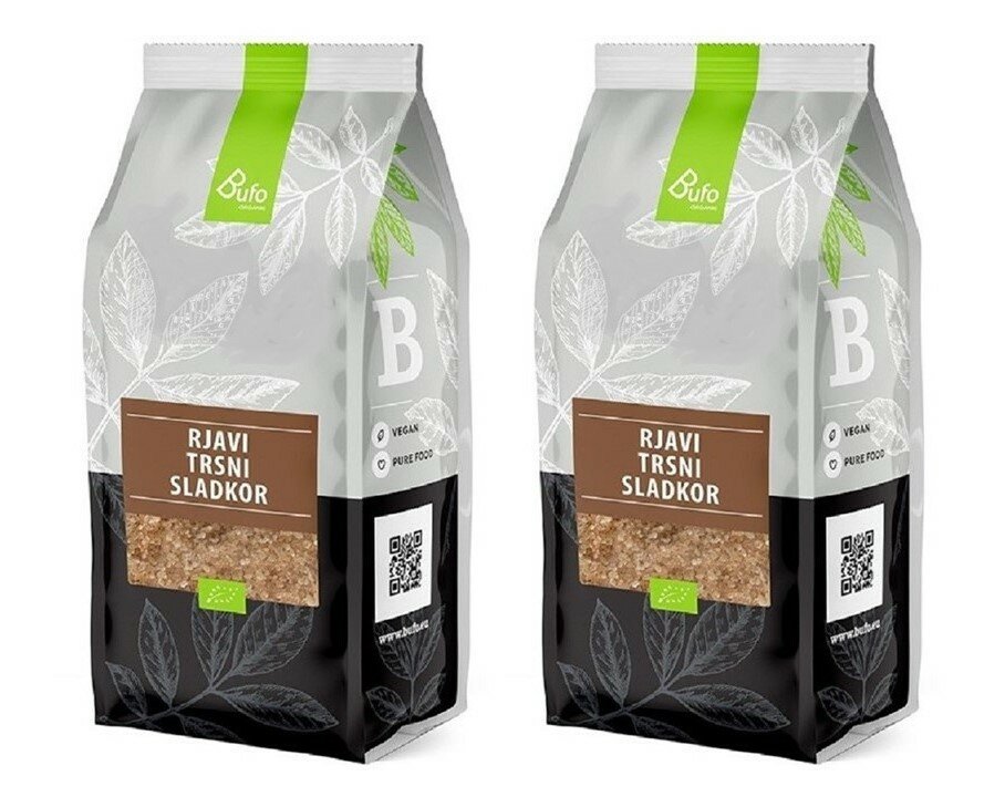 Сахар Демерара тростниковый коричневый Bufo 2х500г